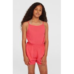 O`Neill Overall O'NEILL "O'NEILL SUMMER WOVEN PLAYSUIT", M&auml;dchen, Gr. 128 (122), N-Gr, froly, Obermaterial: 100% Viskose, Overalls Overall