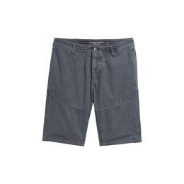 Bermudas Tom Tailor, Herren, Gr. 33, N-Gr, grau (blauish grau), Obermaterial: 100% Baumwolle, unifarben, regular fit kniefrei, Hosen Bermudas, Sommerhose im Utility-Look