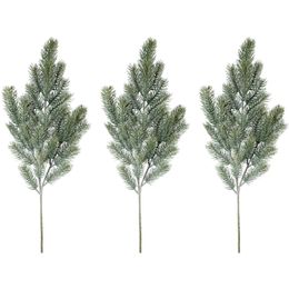 Winterliche Kunstpflanze Creativ green "Weihnachtsdeko", gr&uuml;n, H:67cm, Kunststoff, Kunstpflanzen, Zweig, 3 St&uuml;ck im Set