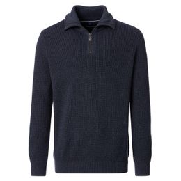 Troyer Casamoda "Casamoda Stricktroyer uni", Herren, Gr. L, dunkelblau, 60% Baumwolle, 40% Polyacryl, Pullover Troyer