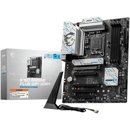 MSI Mainboard "B760 GAMING PLUS WIFI DDR4", schwarz (schwarz, silber), B:27,5cm H:7cm T:35cm, Mainboards