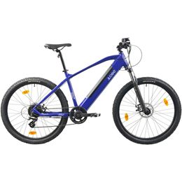 E-Bike Llobe "Mountain E-Bike 27,5" Summit" Gr. 47, blau, schwarz, Elektrofahrr&auml;der, 47cm, 27,5 Zoll (69,85cm)