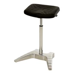 STIER Stehhilfe XL 600&ndash;850 mm 12&deg; Neigung schwarz mit Griff und Rollen (907647)