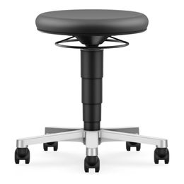 bimos ESD Hocker Skintec schwarz Sitzh&ouml;he 450-650 mm mit Rollen (9463E-4000)