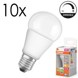 Osram LED E27 10er Set 9 Watt 2700 Kelvin 806 Lumen
