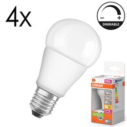 Osram LED E27 4er Set 9 Watt 2700 Kelvin 806 Lumen
