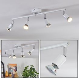 hofstein Gjedso Deckenleuchte LED Chrom, Wei&szlig;, 4-flammig