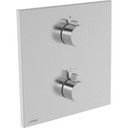 Hansa HansaEASYMIX 8871 Fertigmontageset 8871906280 EasyMix, Sichtteil f&uuml;r einen Abgang, eckig Stahl geb&uuml;rstet