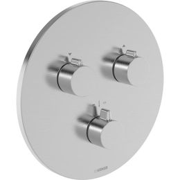 Hansa HansaEASYMIX 8872 Fertigmontageset 8872905280 EasyMix, Fertigset f&uuml;r zwei Abg&auml;nge, rund Stahl geb&uuml;rstet