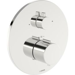 Hansa HansaEASYTHERM 8862 Thermostat 88629245 Fertigmontageset, Fertigset f&uuml;r zwei Abg&auml;nge, rund chrom