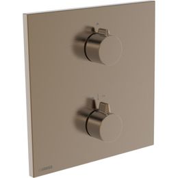 Hansa HansaEASYMIX 8871 Fertigmontageset 8871906281 EasyMix, Sichtteil f&uuml;r einen Abgang, eckig Bronze geb&uuml;rstet