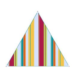 Bent Sonnensegel Zip Canvas Caribbean stripe Hawaii