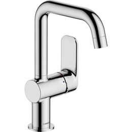 Hansa HansaBASIC Waschtischarmatur 55542203 ohne Ablaufgarnitur, 120Grad schwenkbar, Hebel seitlich, Ausladung 150mm, chrom