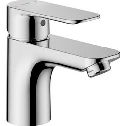Hansa HansaBASIC Waschtischarmatur 55422203 ohne Ablaufgarnitur, flexible Druckschl&auml;uche, Ausladung 101mm, chrom