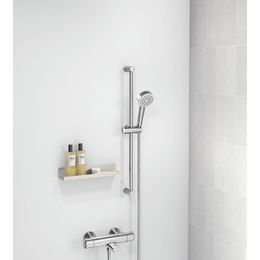 Hansa HansaBASIC Wannen-/Brausethermostat 55162131 Aufputz, 3-strahlig, Umsteller mit Absperrung, chrom