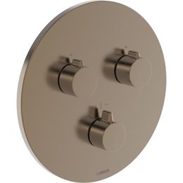 Hansa HansaEASYMIX 8872 Fertigmontageset 8872905281 EasyMix, Fertigset f&uuml;r zwei Abg&auml;nge, rund Bronze geb&uuml;rstet