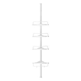 DUSCHREGAL mit 4 Ablagen - H85/305 cm, verstellbar