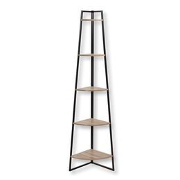 ECKREGAL mit 5 Etagen im Holzdekor H180 cm - Colorado