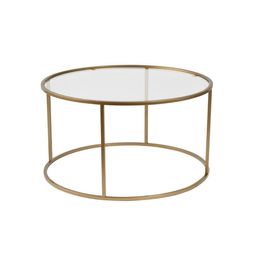 COUCHTISCH mit Glasplatte 80/80/43 cm