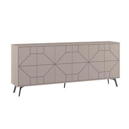 SIDEBOARD mit 6 dekorierten T&uuml;ren L184 cm - Dune