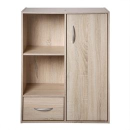 SCHRANK mit 2 F&auml;chern, 1 Schublade und 1 T&uuml;r