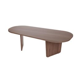 COUCHTISCH mit abgerundeter Tischplatte L130 cm 65/130/40 cm