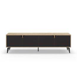 TV-M&Ouml;BEL 4 T&uuml;ren mit Metallf&uuml;&szlig;en B180 cm - FLORA