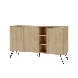 SIDEBOARD 3 Nischen und 3 T&uuml;ren L142 cm - Clara