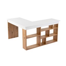 ECKSCHREIBTISCH mit stauraum - organis 130/50/72 cm