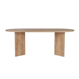 ESSTISCH mit ovaler Tischplatte L200 cm 90/200/75 cm
