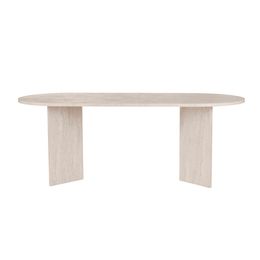 ESSTISCH mit ovaler Tischplatte L200 cm 90/200/75 cm