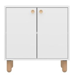 SIDEBOARD mit 2 T&uuml;ren und F&uuml;&szlig;en aus massivem Buchenholz 36/72/73 cm