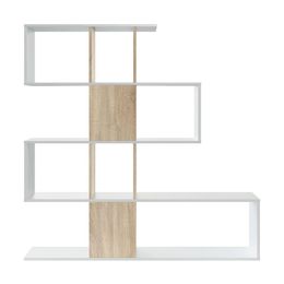 B&Uuml;CHERREGAL mit 4 Ebenen und 11 Aufbewahrungsf&auml;chern H145 cm