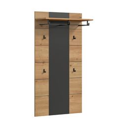 Garderobenpaneel CANU Eiche, Grau