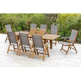 Gartenm&ouml;bel Set 9-tlg. Acapulco Akazie/Textil