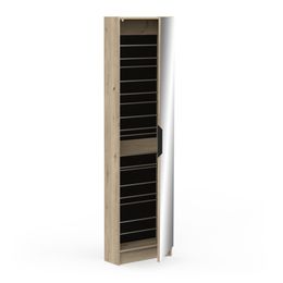 SCHUHSCHRANK 1 T&uuml;r Spiegel L50 cm - Zapatero