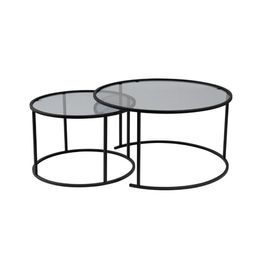 COUCHTISCHE mit Glasplatte 80/80/43 cm