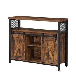 SIDEBOARD im Industriestil mit Schiebet&uuml;ren - L100 cm