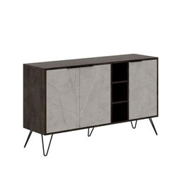 SIDEBOARD 3 Nischen und 3 T&uuml;ren L142 cm - Clara