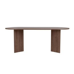 ESSTISCH mit ovaler Tischplatte L200 cm 90/200/75 cm