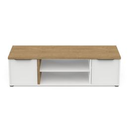 TV-M&Ouml;BEL 2 T&uuml;ren und 2 offene F&auml;cher Dekor Eiche und We&szlig; access 39,1/39,6/134,8 cm