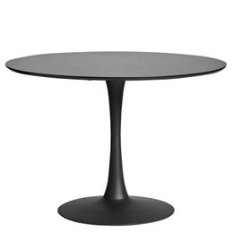 ESSTISCH Oda Schwarz 110/110/75 cm