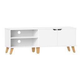 TV-M&Ouml;BEL 2 F&auml;cher und 2 T&uuml;ren wei&szlig; - L140 cm