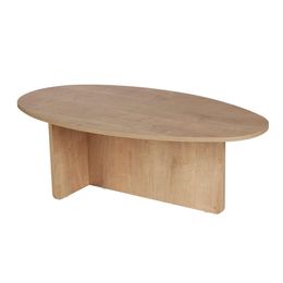 COUCHTISCH mit ovaler Platte L125 cm 65/120/40 cm