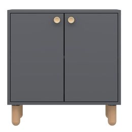 SIDEBOARD mit 2 T&uuml;ren und F&uuml;&szlig;en aus massivem Buchenholz 36/72/73 cm