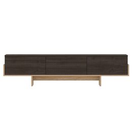 TV-M&Ouml;BEL mit 3 abklappbaren T&uuml;ren gestreift 30/180/44,6 cm