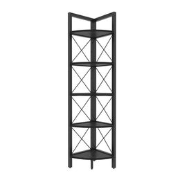 ECKREGAL 5 Regale schwarz H160 cm - Remo