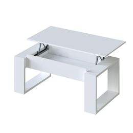 DESIGN Couchtisch mit hochklappbarer Tischplatte L102 cm - Ciara