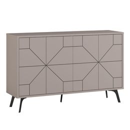 SIDEBOARD mit 4 T&uuml;ren und dekorierten T&uuml;ren L123 cm - Dune