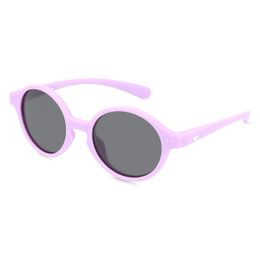 OKIDOKI SAMMY SUN MINI (1-3) | Unisex-Sonnenbrille | Fassung: Vollrand, Panto, Kunststoff, Flieder Matt | Glasfarbe: Grau